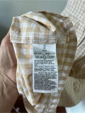 Old Navy | Dresses | Old Navy Yellow White Gingham Midi Dress | Poshmark